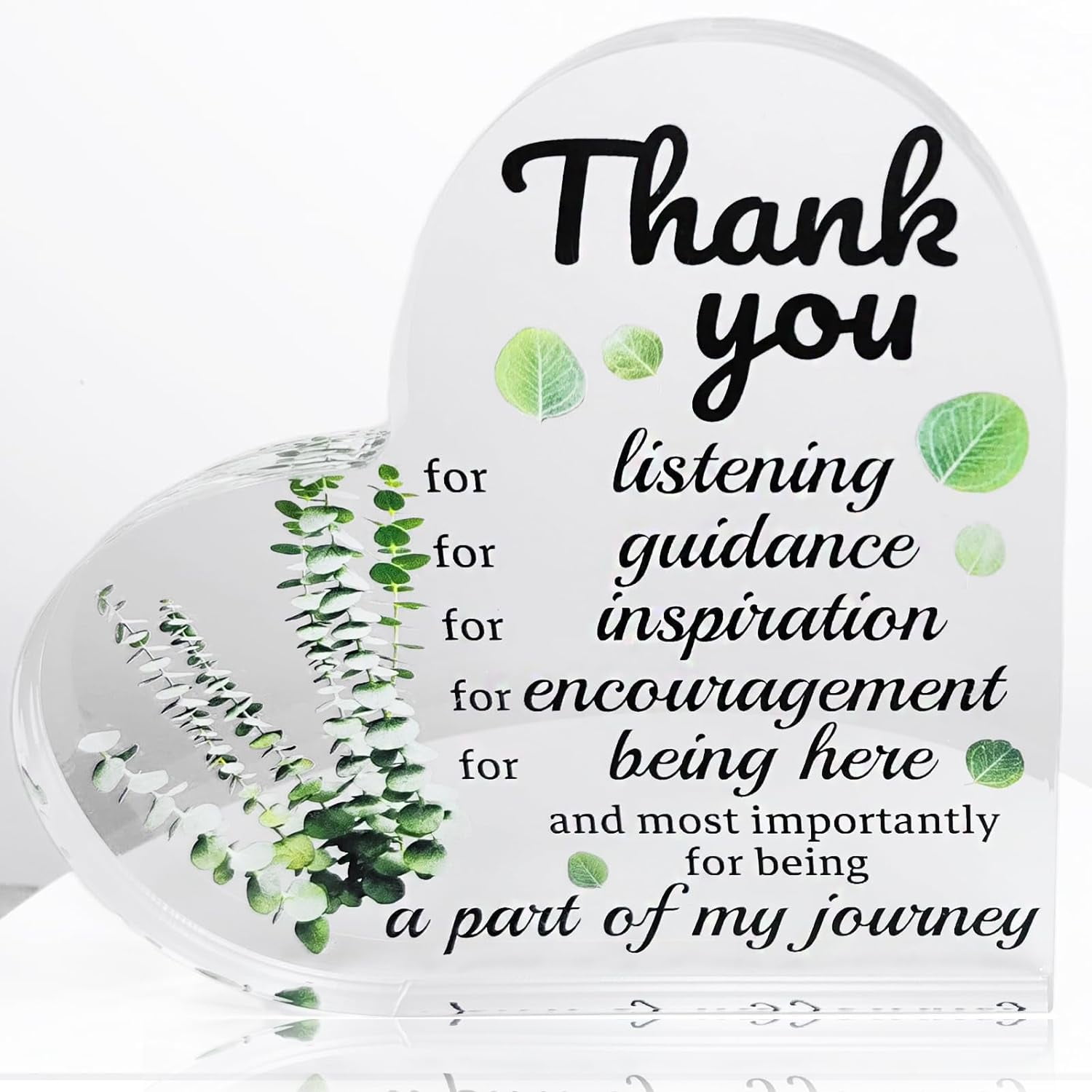 Thank You Gifts For Men Women, Acrylic Heart Keepsake For Female ...