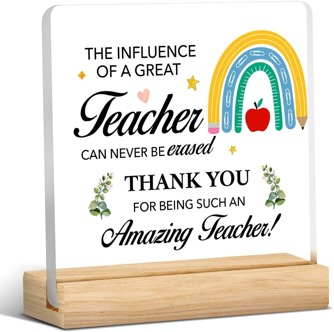 Thank You Gifts for Teacher Appreciation Gift From Students Clear Desk ...