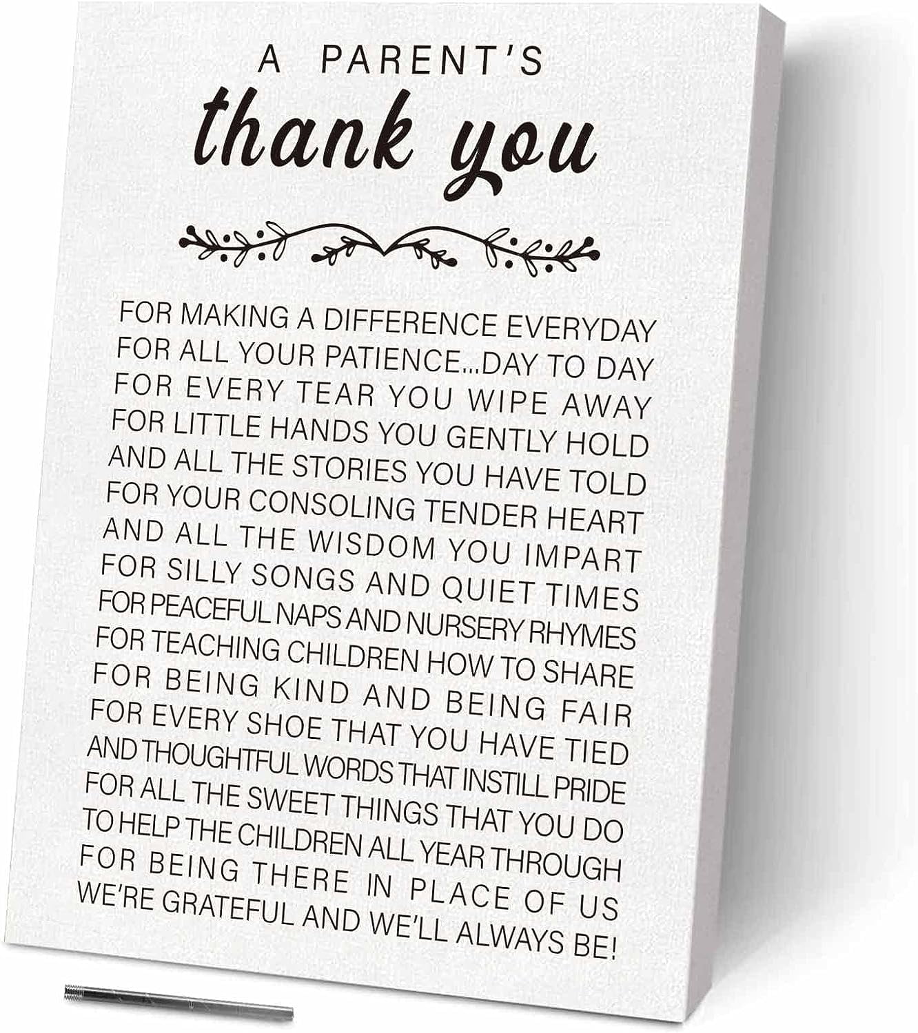 Thank You Gifts for Teacher Parent Grandparent Nanny, Teacher ...