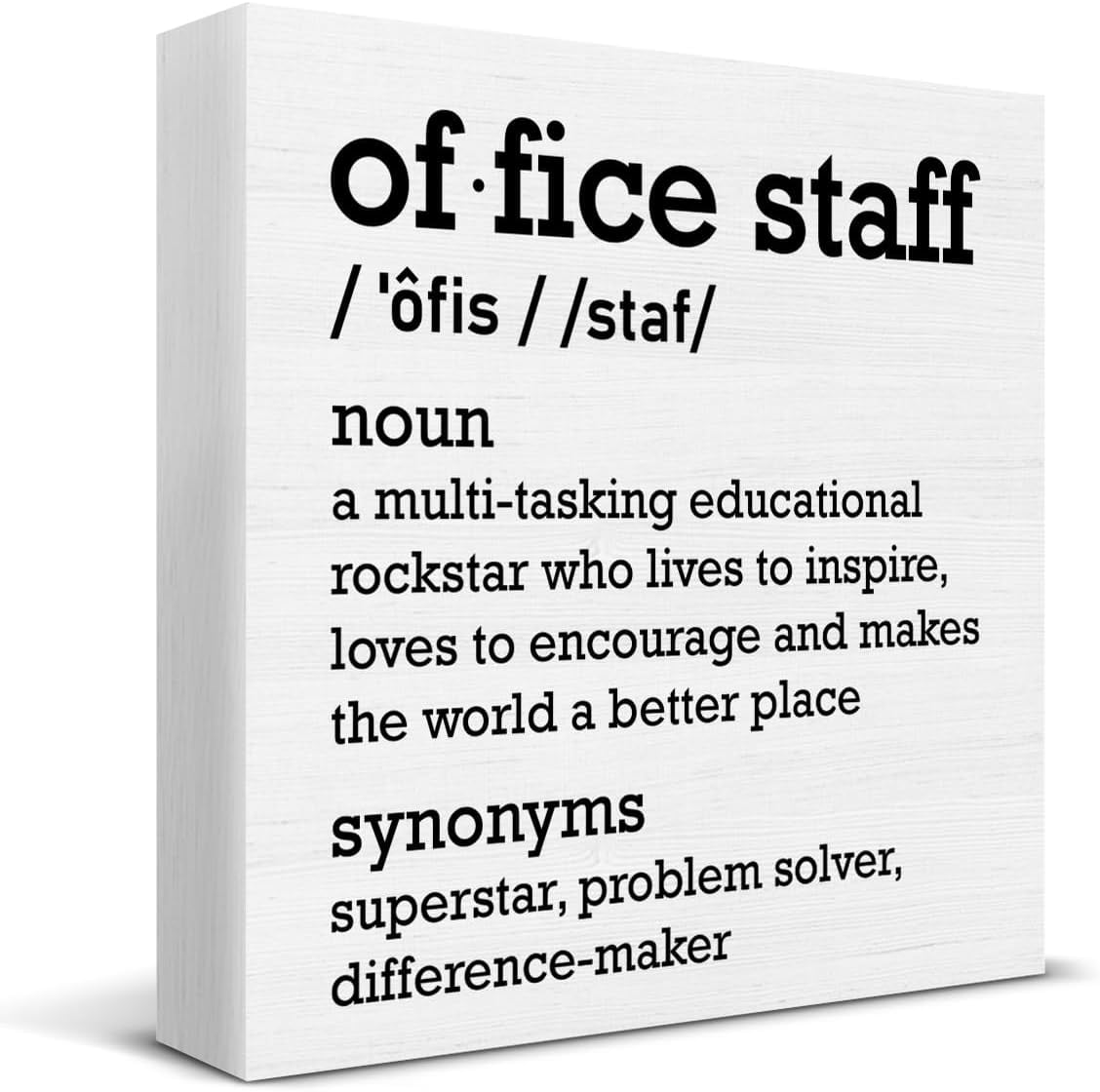 Thank You Gifts for Teacher,School Office Sign Rustic Office Staff ...