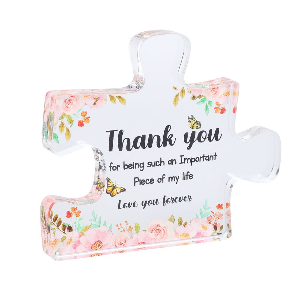 Thank You Gifts for Women,Acrylic Puzzle Plaque Signs for Mom,Engraved ...