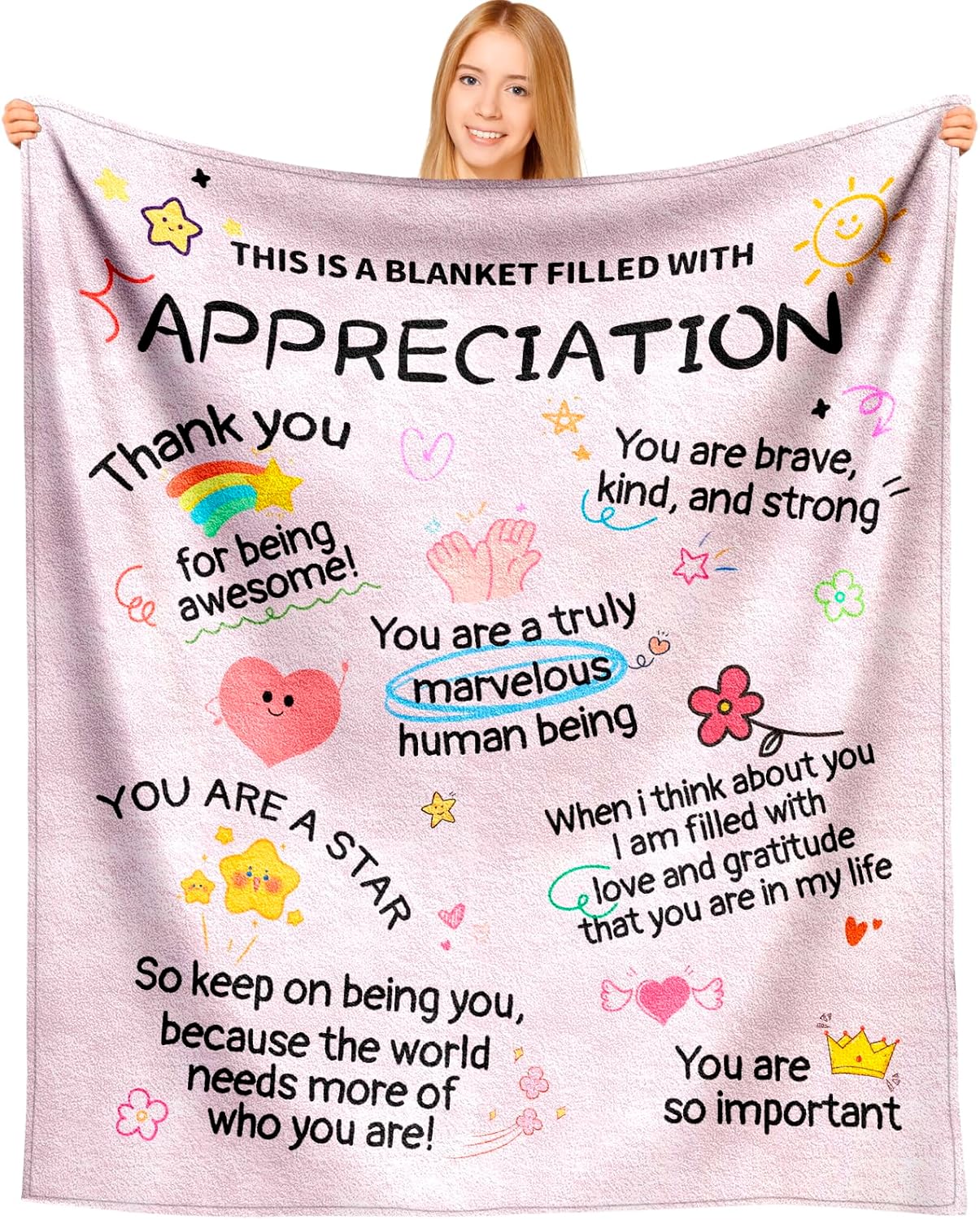 Thank You Gifts for Women, Appreciation Gifts Blanket, Retirement ...