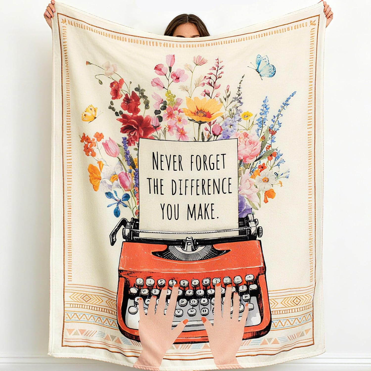 Thank You Gifts for Women, Never Forget The Difference You Make Blanket ...