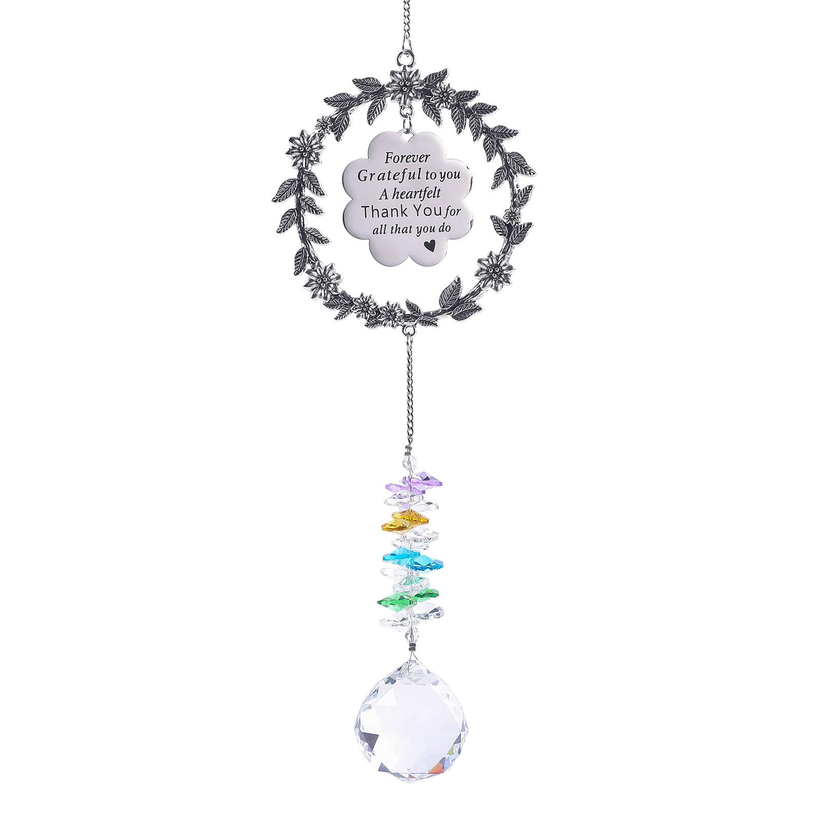 Thank You Gifts for Women, Sun Catcher Gift with Engraved Thank You ...