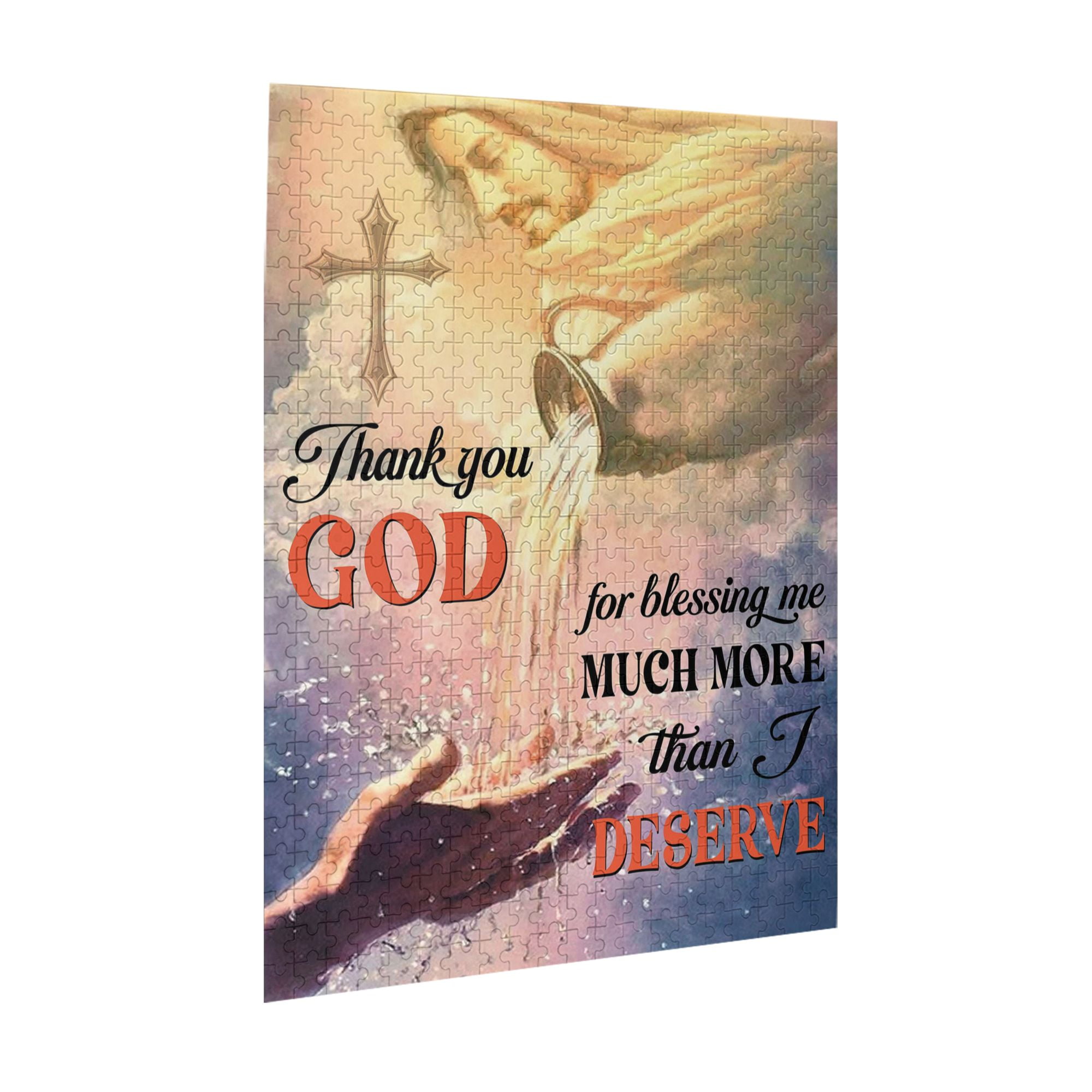 Thank You God For Blessing Me Much More Than I Deserve Poster Wall Art ...