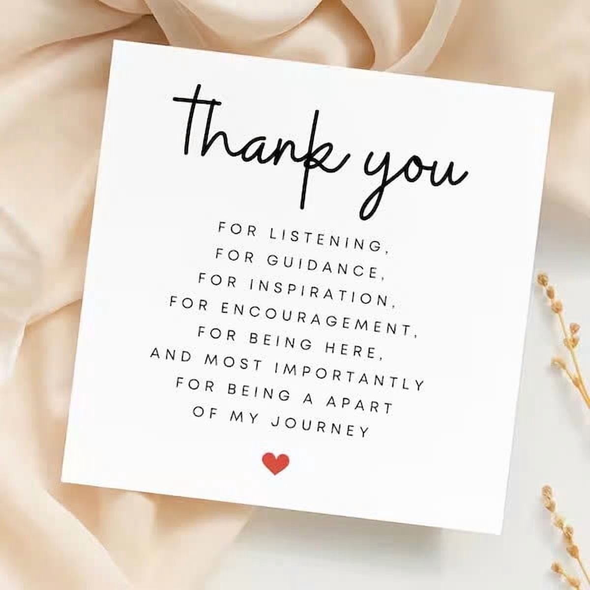 Thank You Greeting Card – Heartfelt Appreciation Card for Listening ...