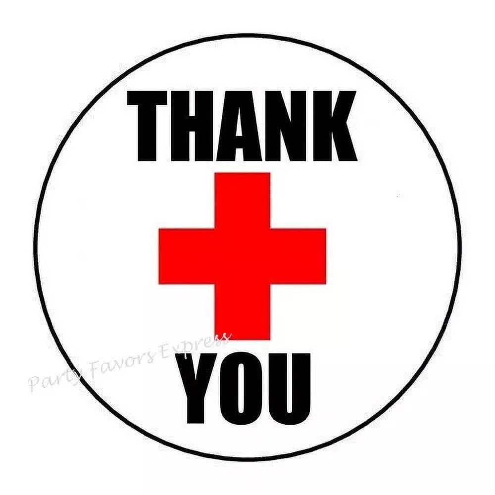 Thank You Healthcare Workers Stickers Party Favors Phone Decal Water ...