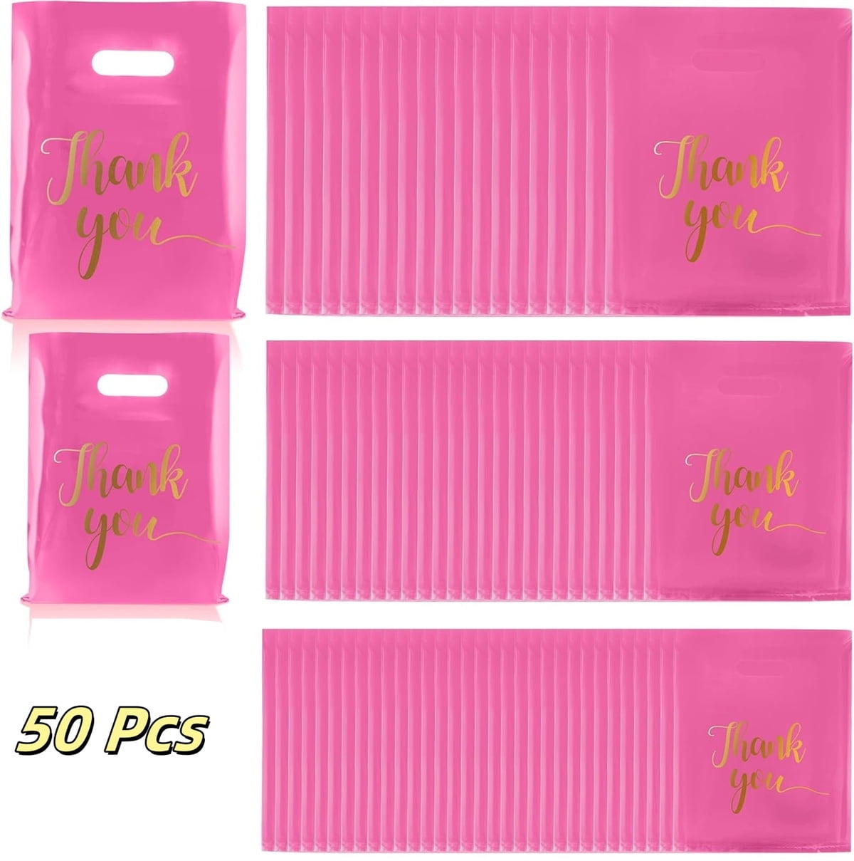 Thank You Merchandise Bags, 8 x 12 inches GIXUSIL Extra Thick Retail ...