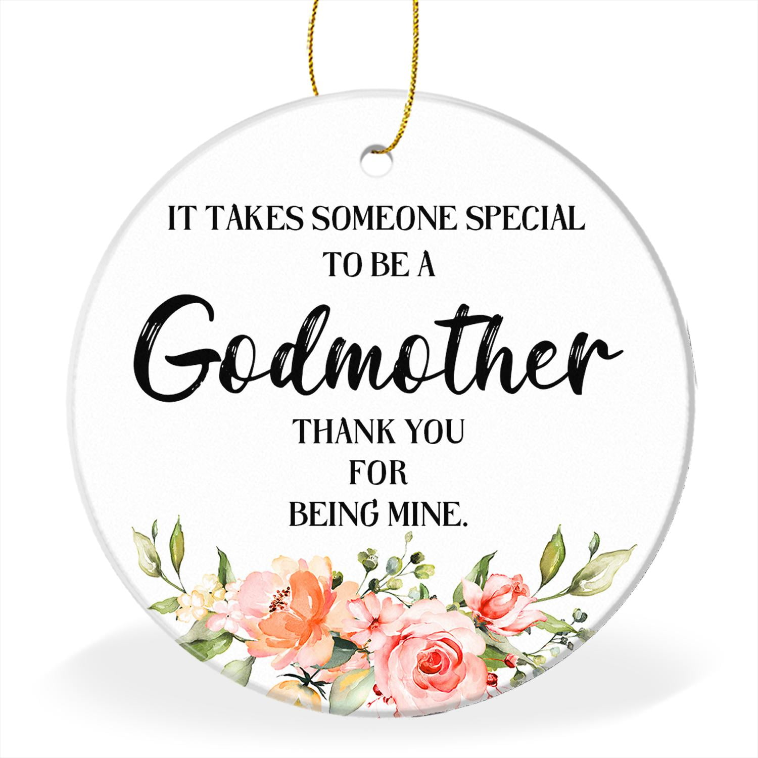 Thank You for Being Mine Godmother-Gifts for Godmother Ornament 2024 ...