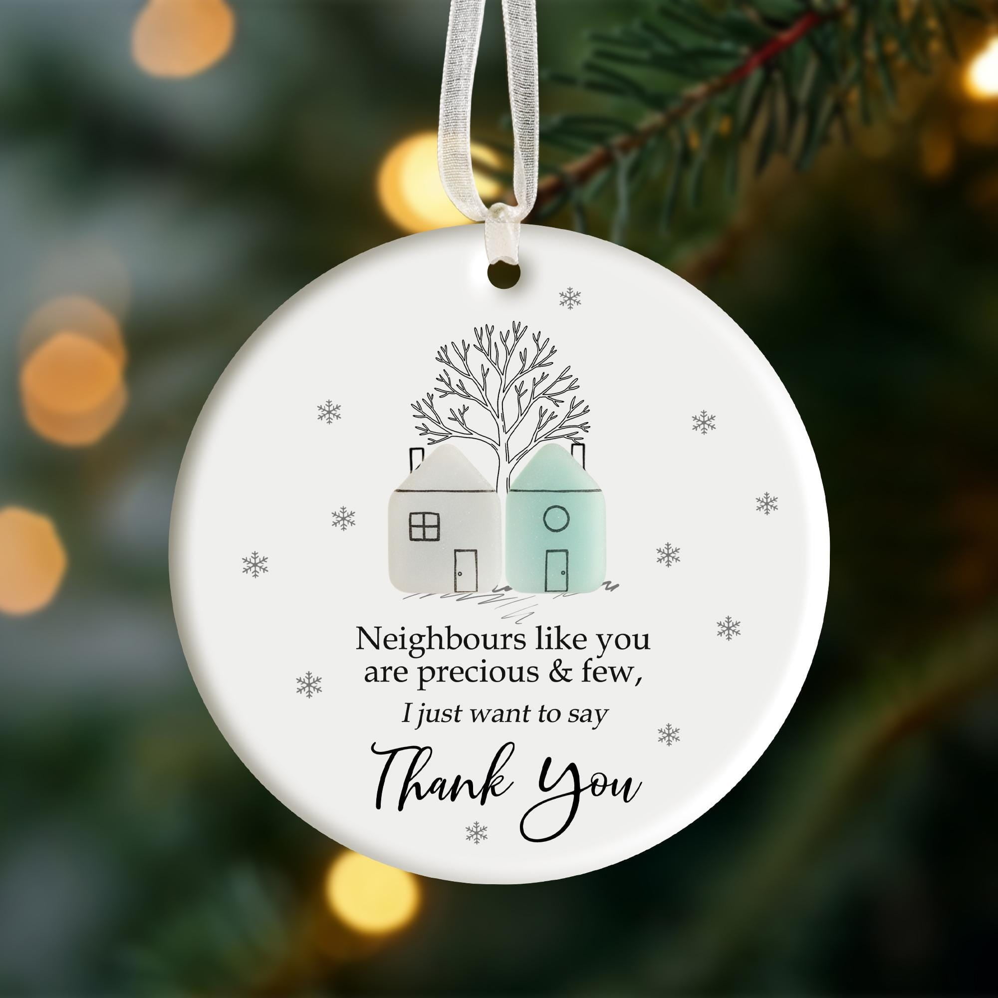 Thank You Neighbours Ornament 2025, Sea Glass Appreciation Gift ...