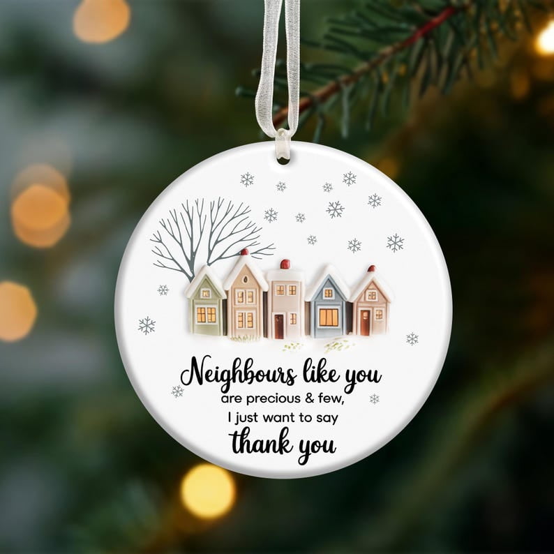 Thank You Neighbours Ornament – Appreciation Christmas Keepsake ...