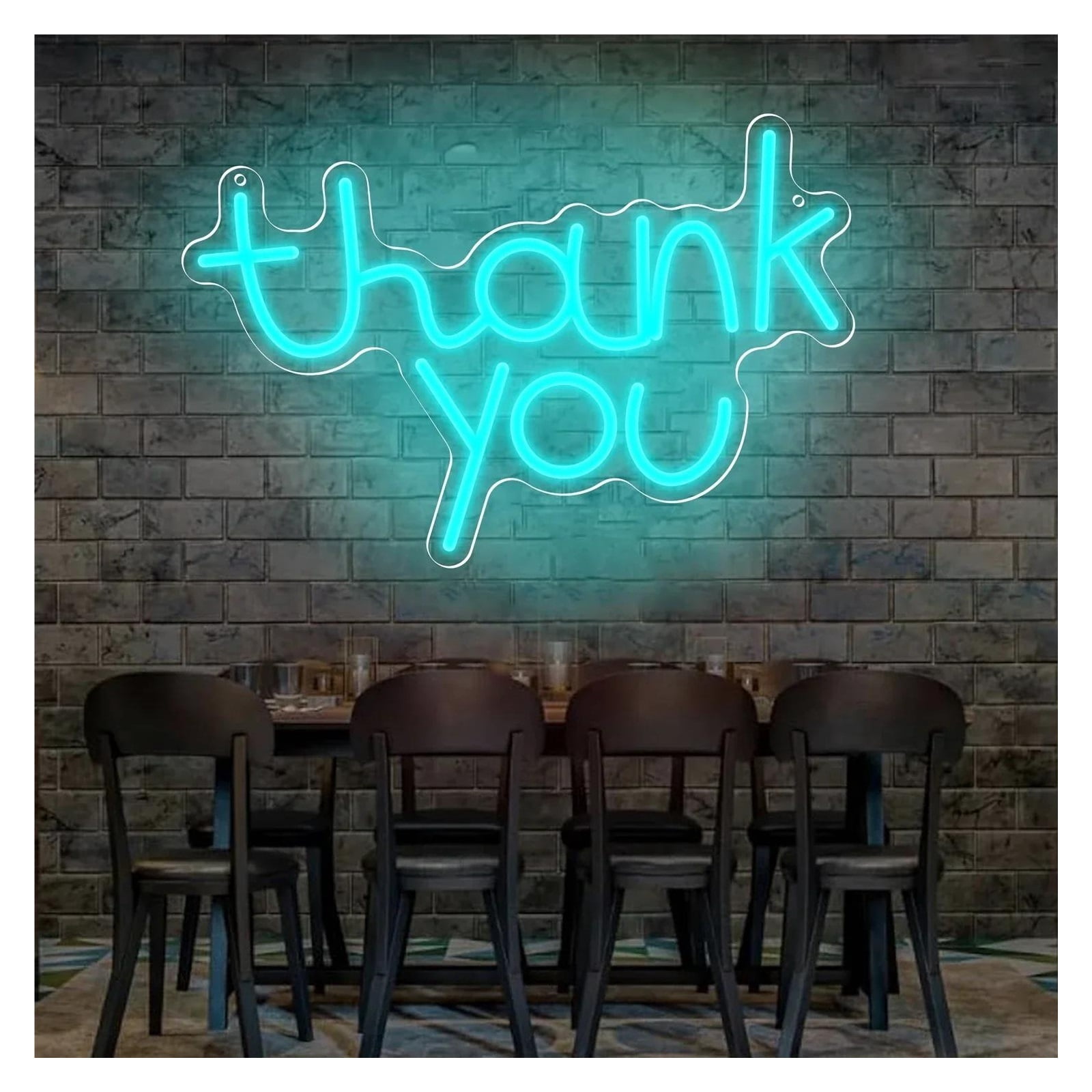 "Thank You" Neon Sign USB Powered LED Light Night Lights Adjustable Brightness For Register Beer ...