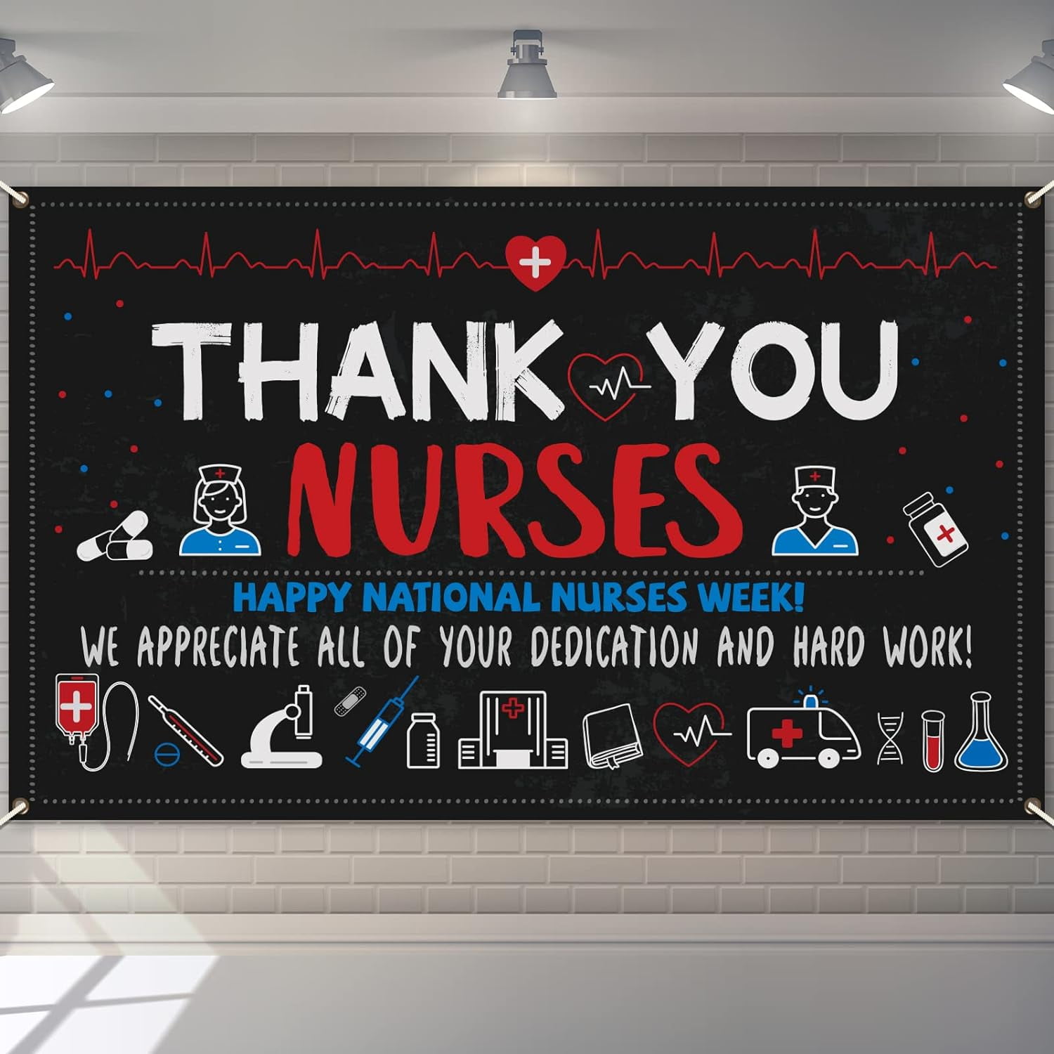 Thank You Nurse Banner Backdrop 2025 Nurses Appreciation Week ...