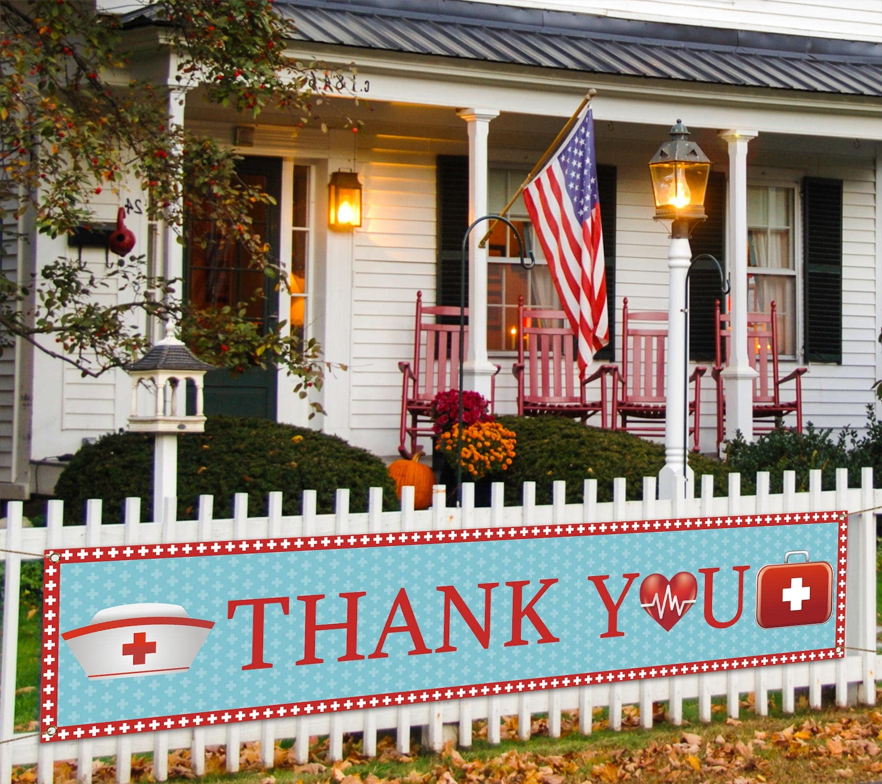Thank You Nurse Banner Decoration Nurse Appreciation Banners Backdrop ...