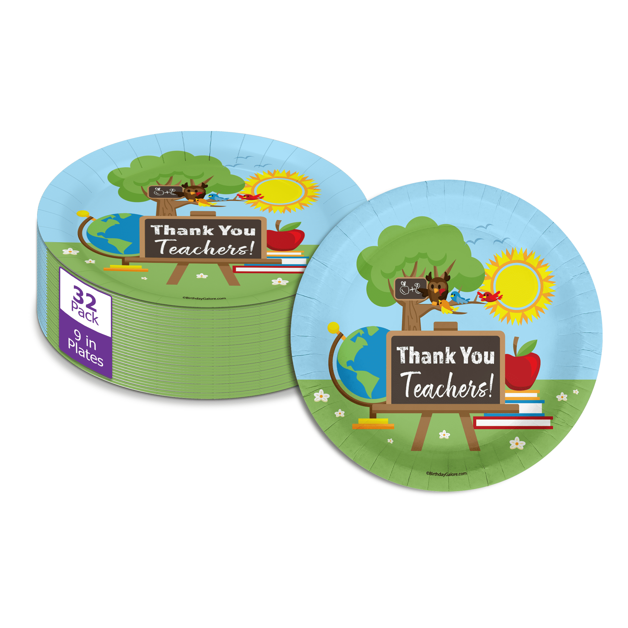 Birthday Galore Thank You Teachers Appreciation Day - 32 Piece ...