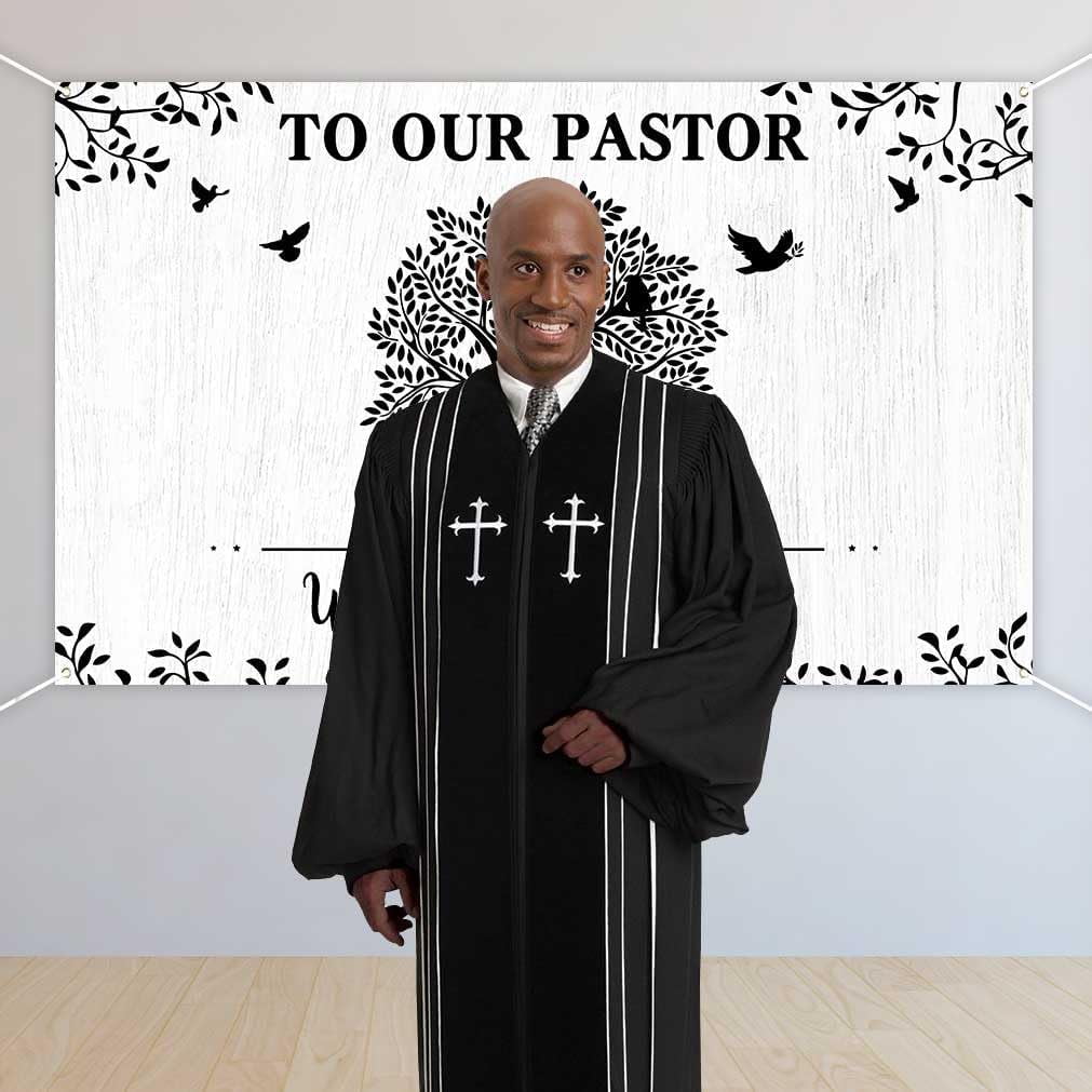 Thank You Pastor Banner Pastor Appreciation Party Decorations to Our ...