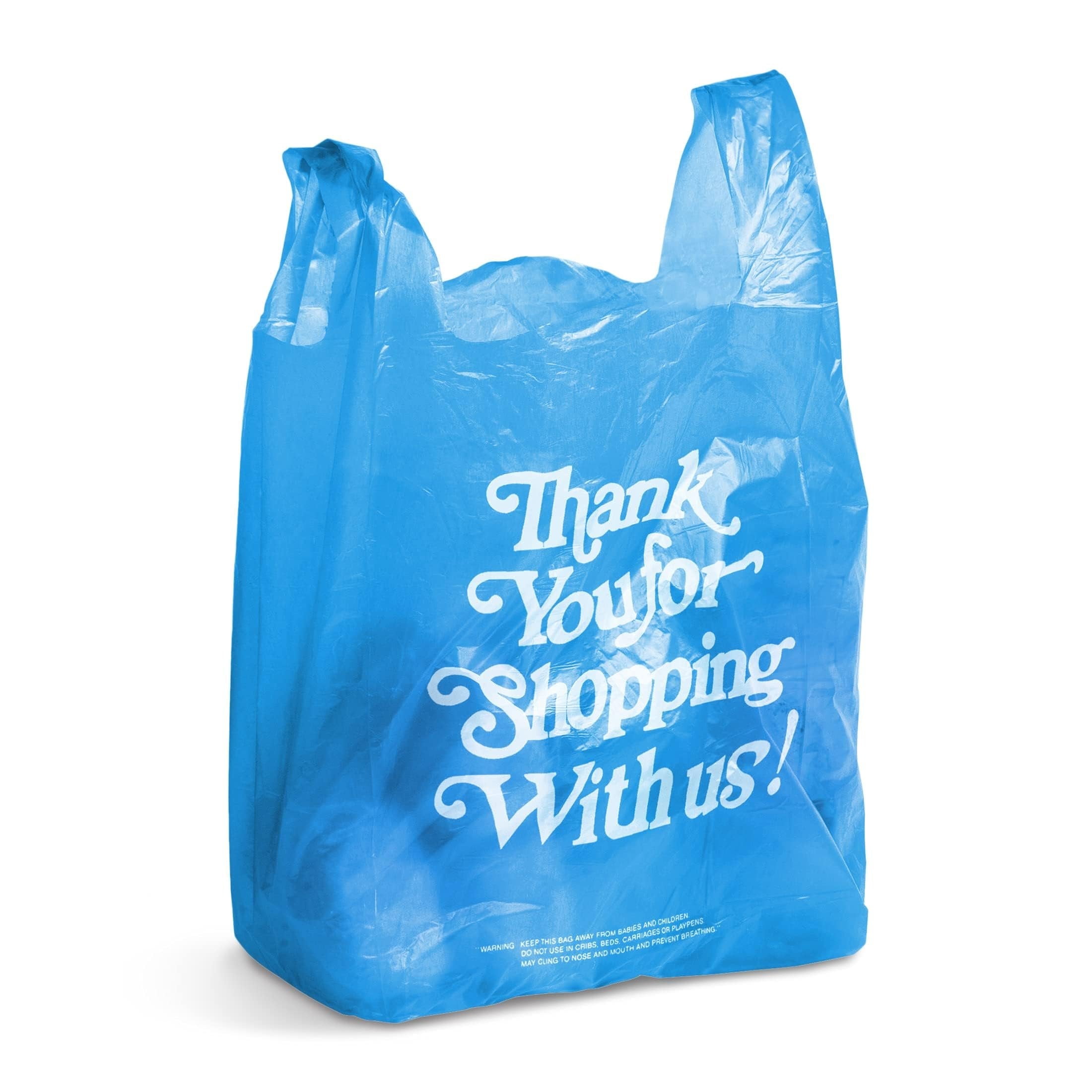 Thank You Plastic Bags with Handles, 12 x 6 x 22 Inches. Pack of 700 ...