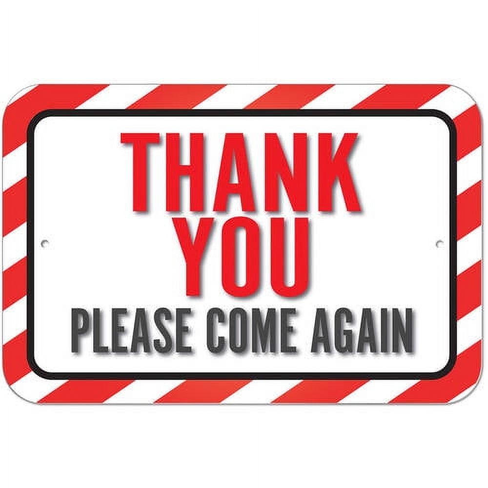 Thank You Please Come Again Sign - Walmart.com