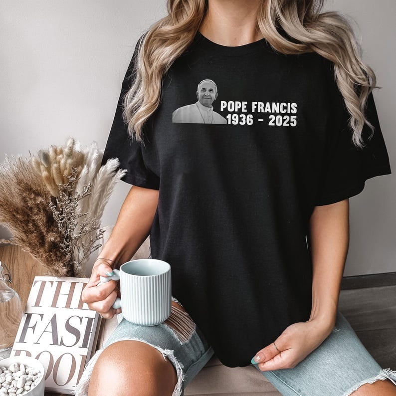 Thank You Pope Francis Shirt, Pray For Pope Francis, Memorial Tribute ...