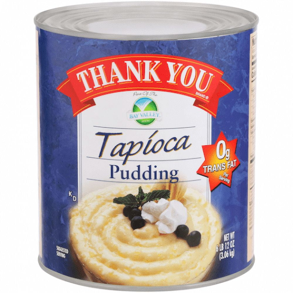 Thank You Large Bulk Tapioca Pudding, Trans Fat Free, 108 oz - Case of ...