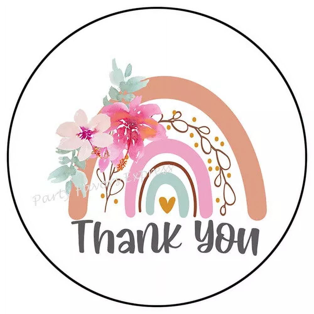 Thank You Rainbow Sticker Party Favors Sticker Envelope Seals Labels ...