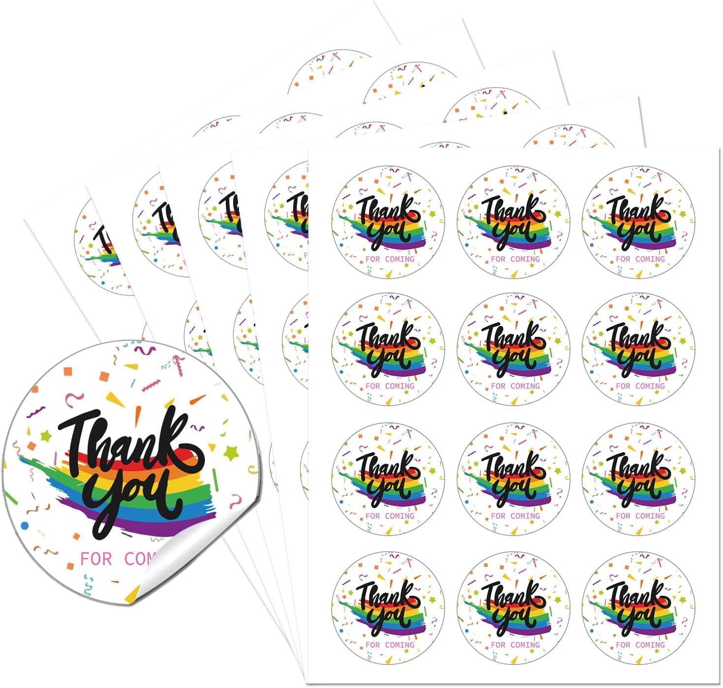 Thank You Sticker Labels Party Circle Stickers 60 Pcs Circle Stickers 2 ...
