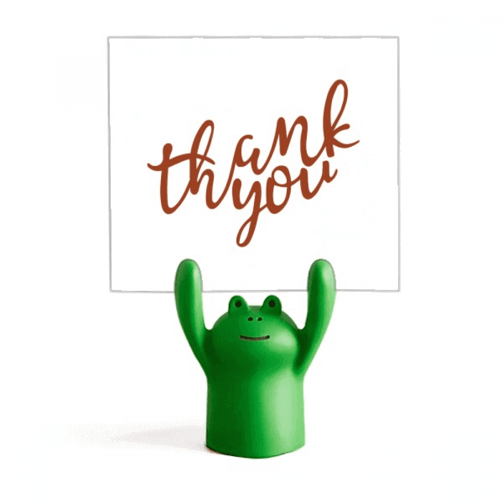 Thank You Stylish Quote Handwrite Memo Holder Cartoon Animal Frog Stand ...