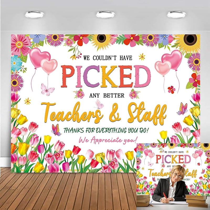 Thank You Teachers Backdrop We Appreciate You Photography Background We ...