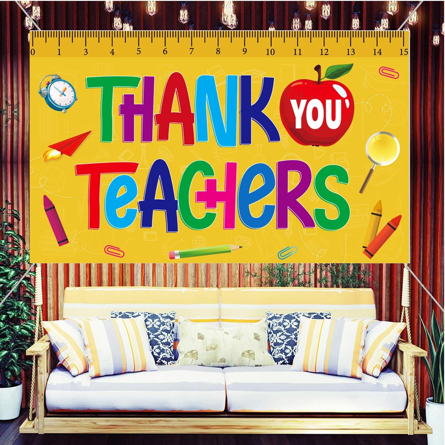 Thank You Teachers Backdrop, Thank You Teachers Banner, Teachers ...