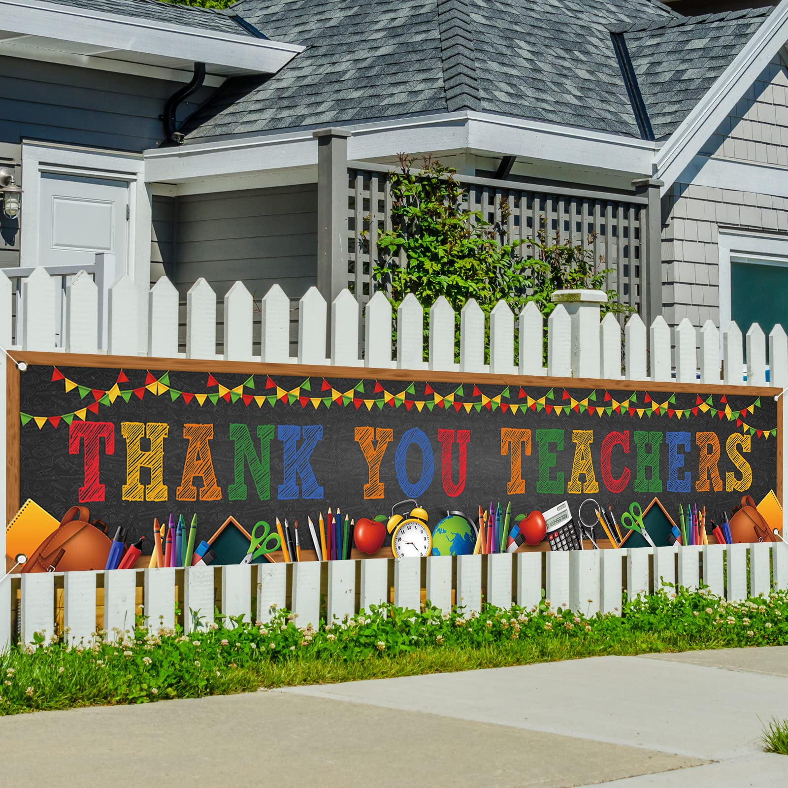 Thank You Teachers Banners Indoor Outdoor Decorations Teacher ...