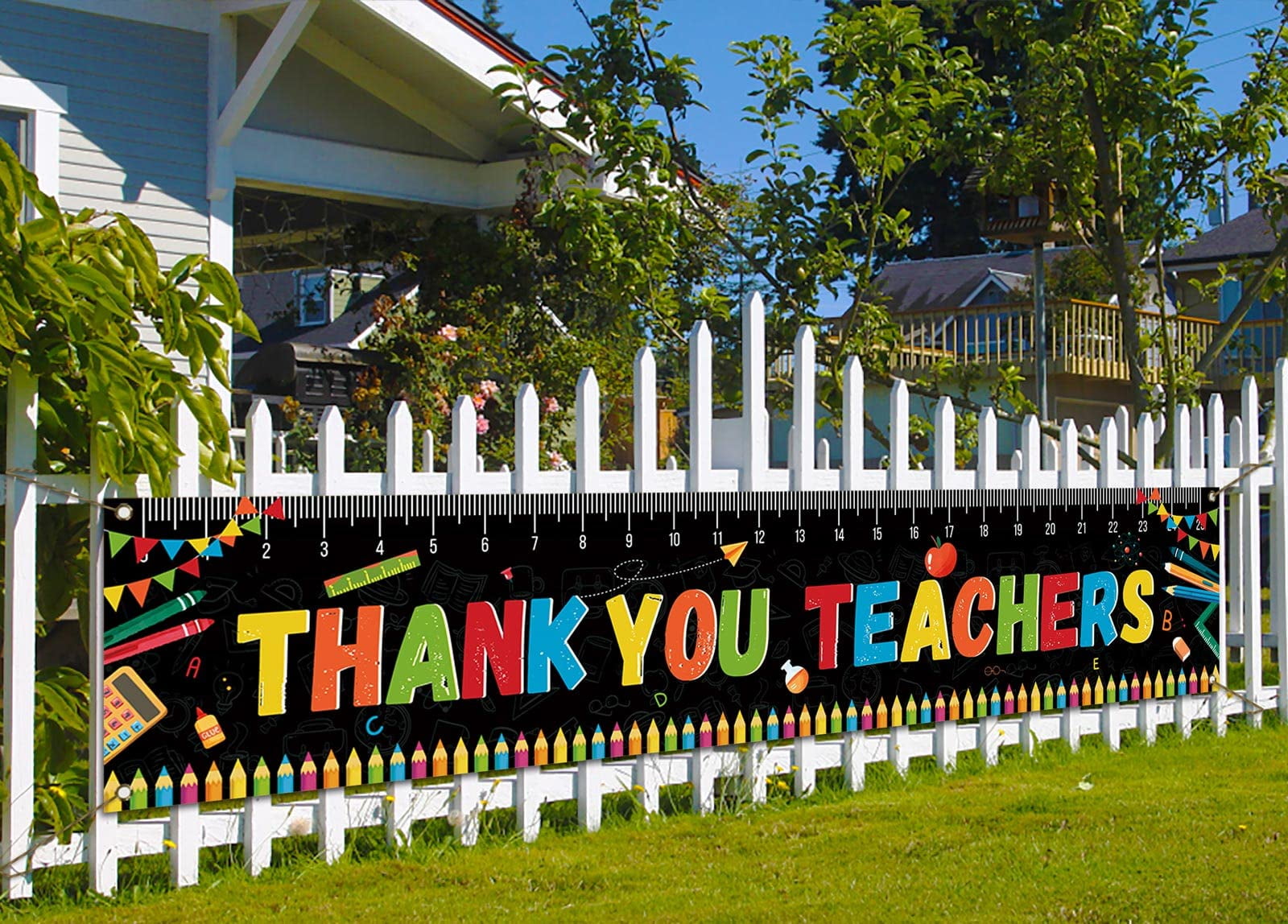 Thank You Teachers Banners Indoor Outdoor Decorations Teacher ...