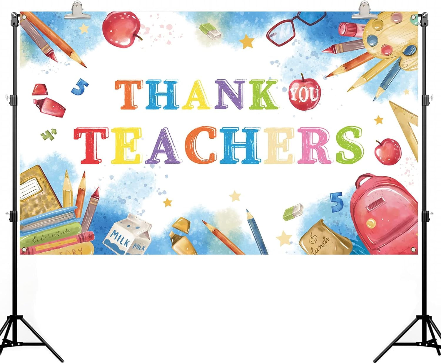 Thank You Teachers Photo Booth Backdrop May Teacher Appreciation Week ...