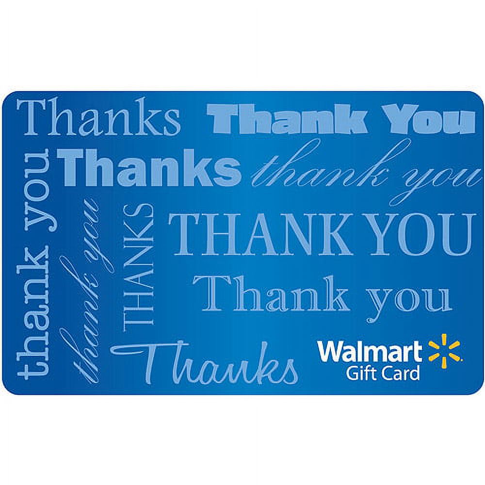 Thank You Text Gift Card - Walmart.com