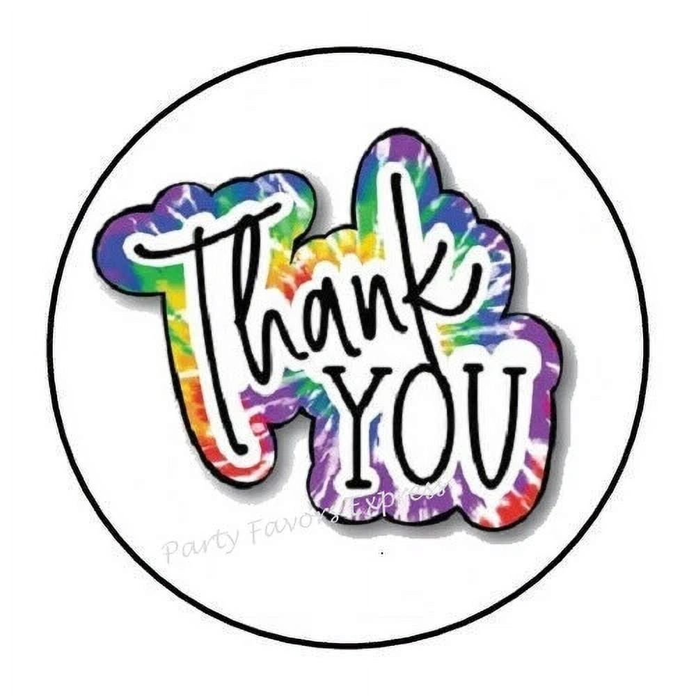 Thank You Tie Dye Envelope Seals Labels Party Favors Stickers Phone ...
