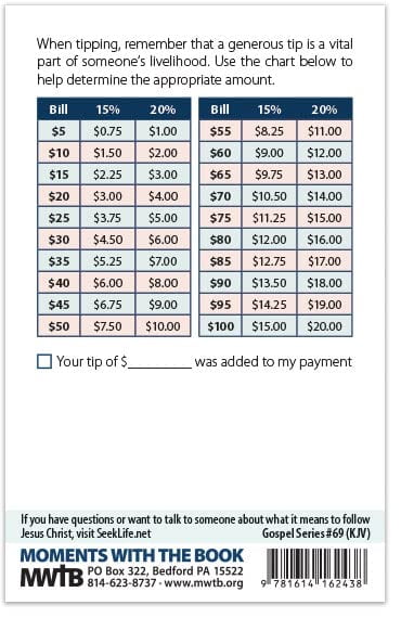 Thank You (Tip Tract) (Gospel Tract - Packet of 100 - KJV) c - Walmart.com