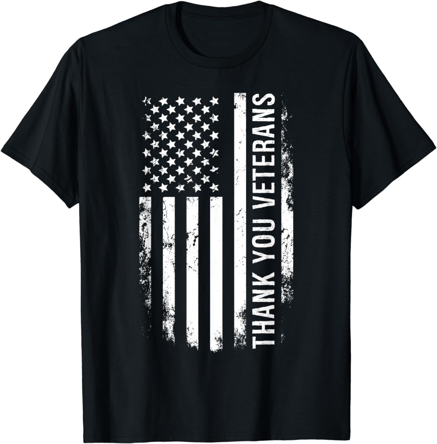 Thank You Veterans American Flag T-Shirt - Walmart.com