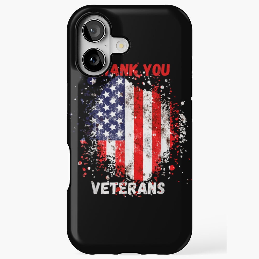 Thank You Veterans Day Patriotic USA Compatible Phone Case for iPhone ...