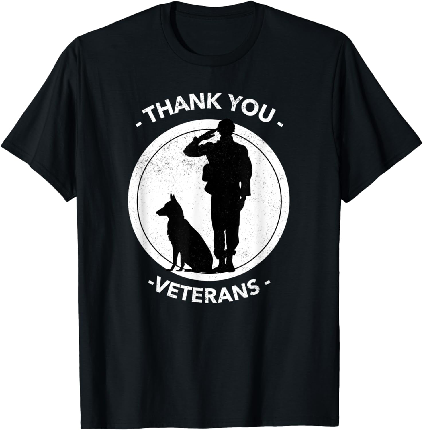 Thank You Veterans - Honoring Our Military & K9 Forces T-Shirt ...