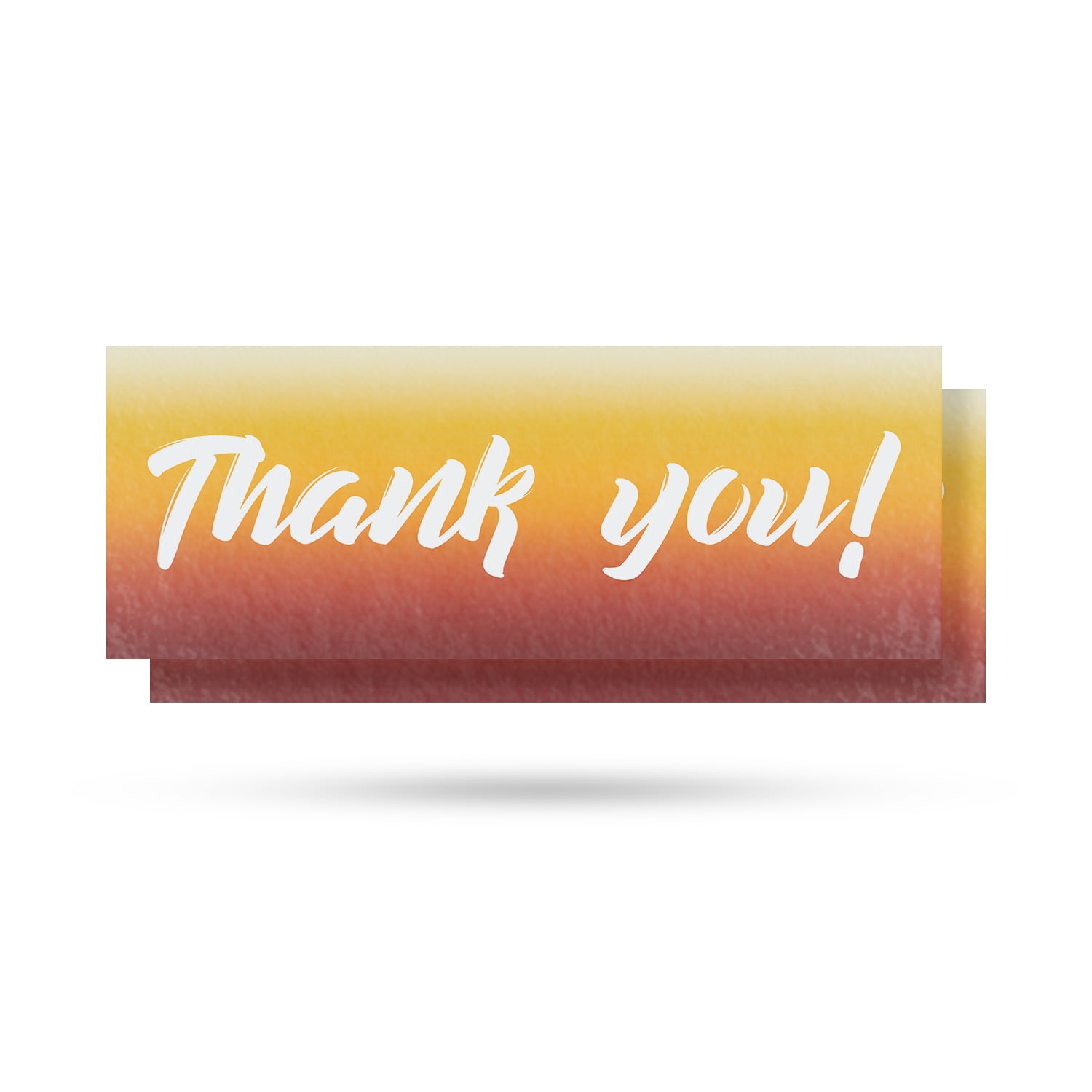 Thank You Vinyl Decal 2 Pack of 12 Inch x 5 Inch Weatherproof Heavy ...