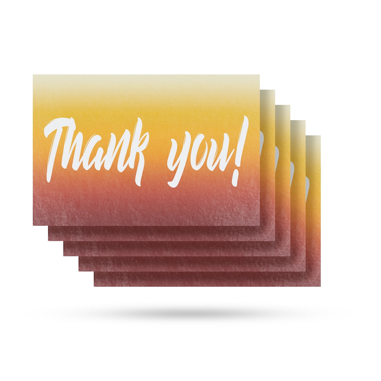 Thank You Vinyl Decal 5 Pack of 12 Inch x 16 Inch Weatherproof Heavy ...