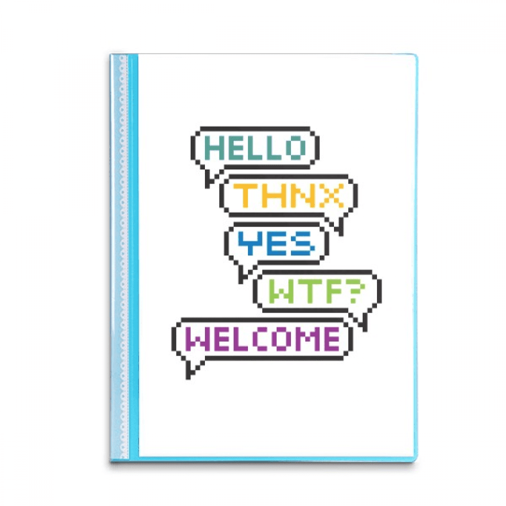 Thank You Welcome Surprise Dialogue Book Sheet Protectors Portfolio ...