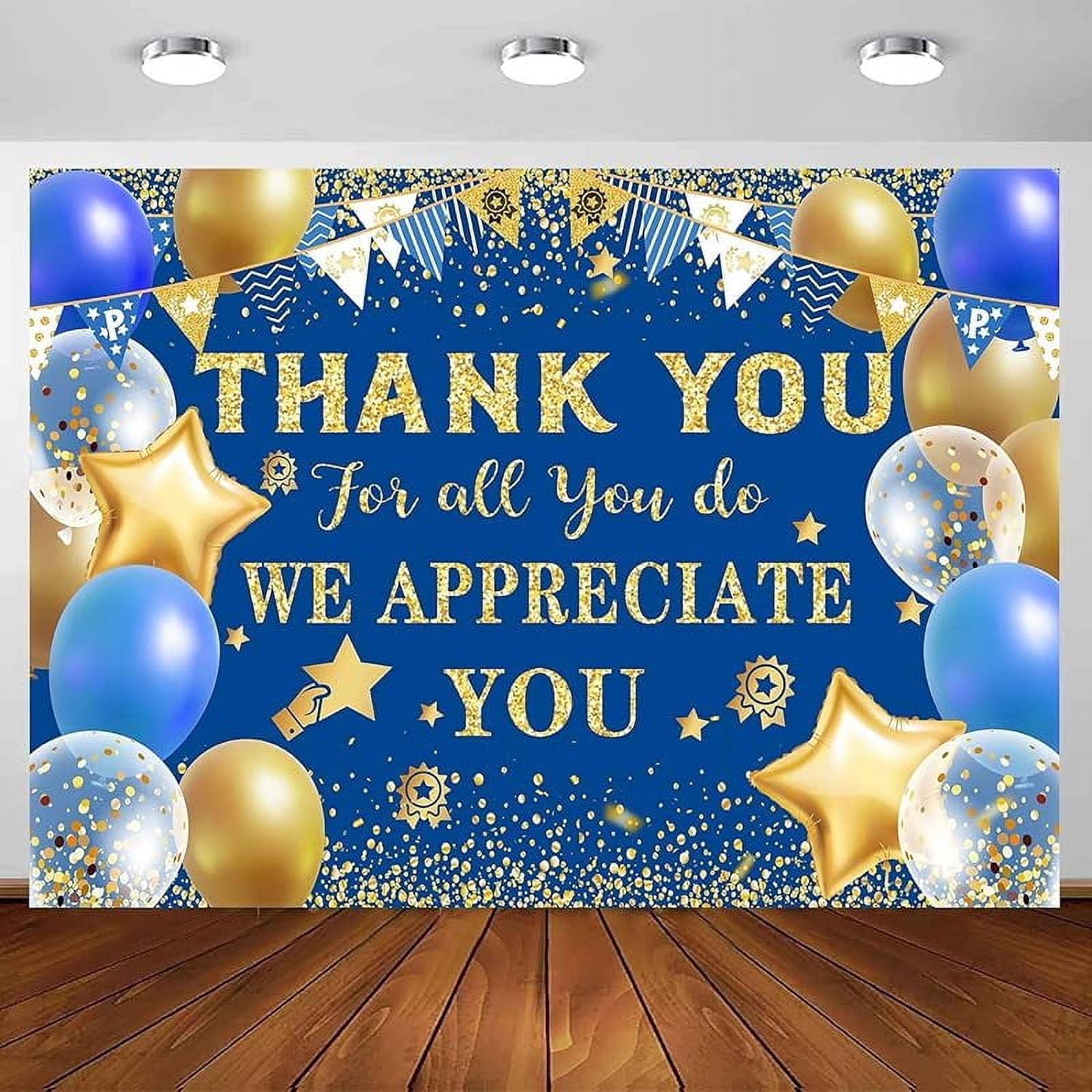 Thank You for All You Do Backdrop, We Appreciate You Photography ...