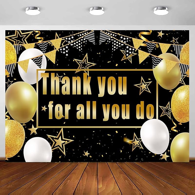 Thank You for All You Do Backdrop, We Appreciate You Photography ...