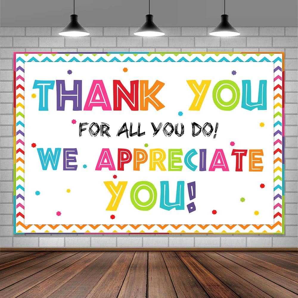 Thank You for All You Do Backdrop Congratulations Graduates Background ...