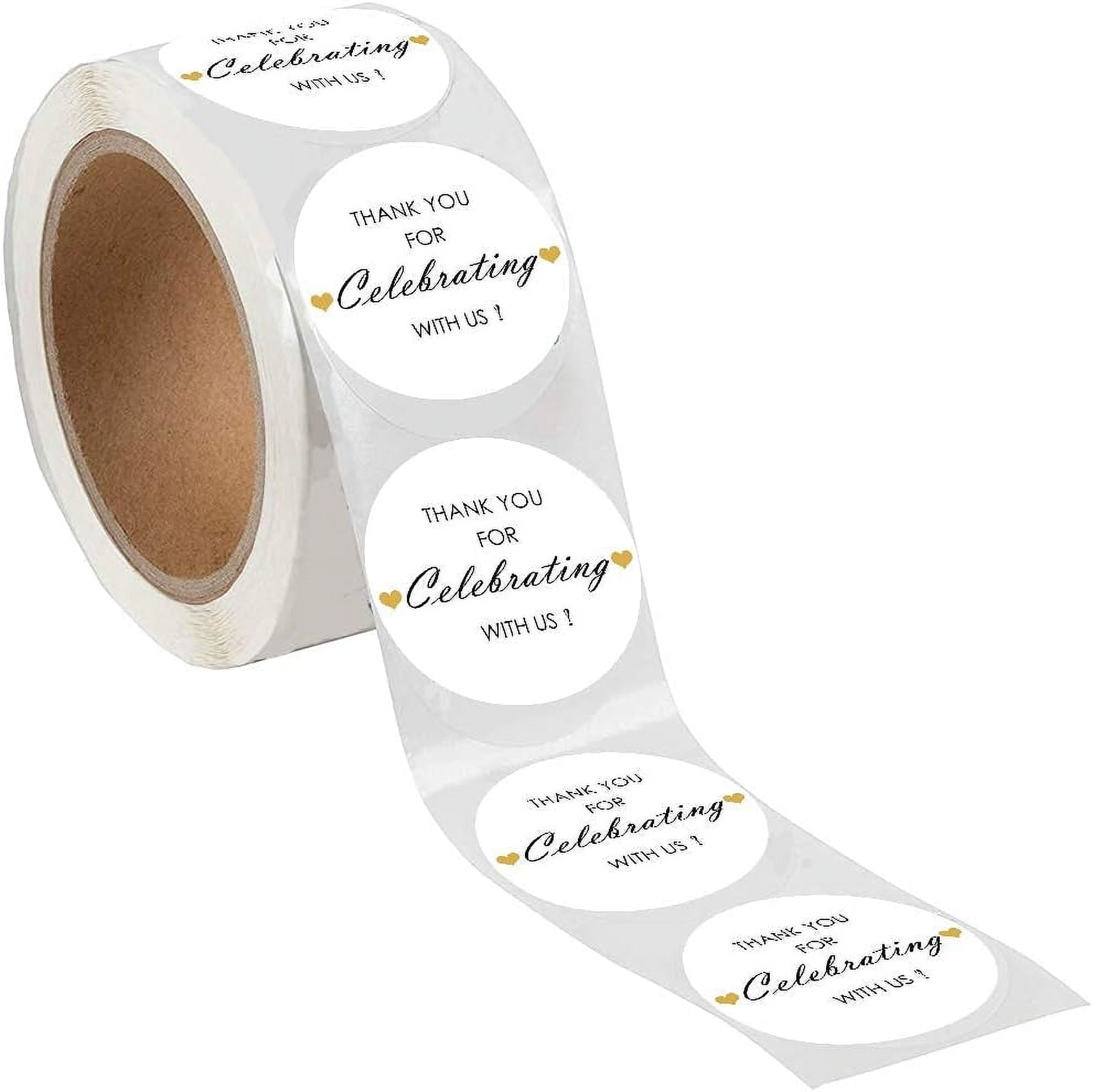 Thank You for Celebrating with Us Stickers 2inch Wedding Party Favor ...