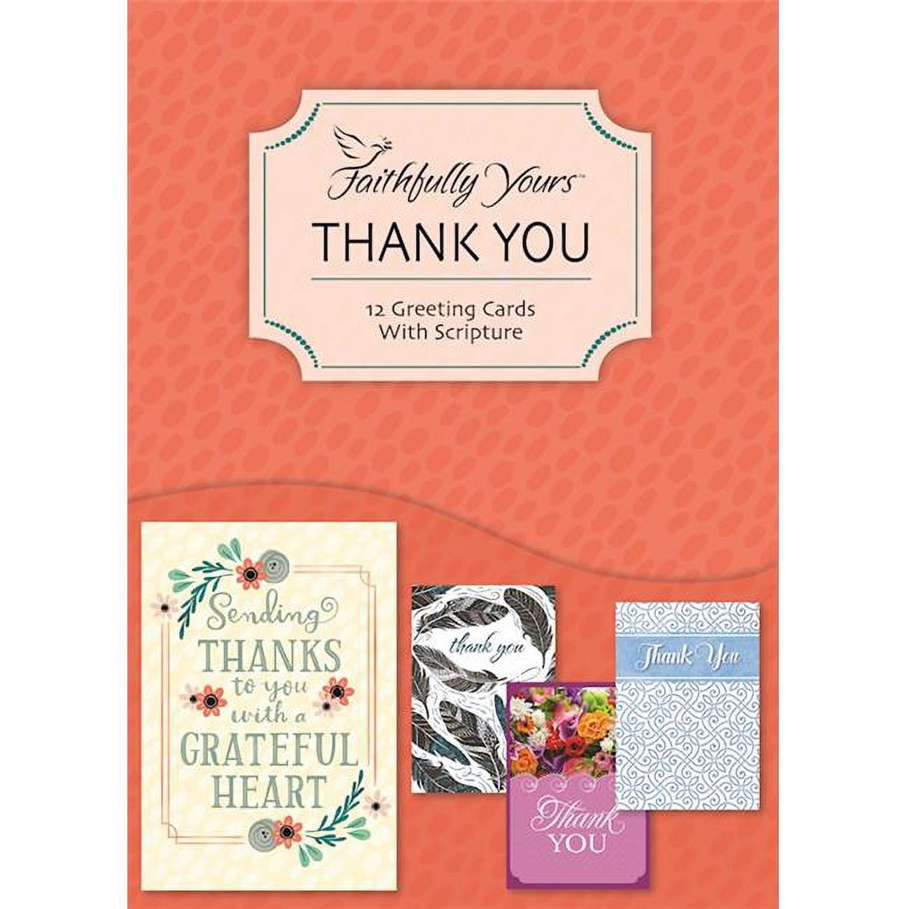 Thank You with Gratitude Boxed Card - Box of 12 - Walmart.com