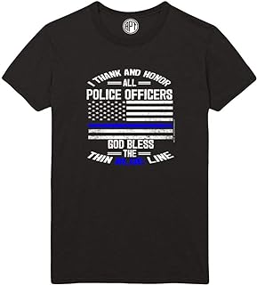 Thank and Honor All Police Printed T-Shirt - Black - 6XL - Walmart.com
