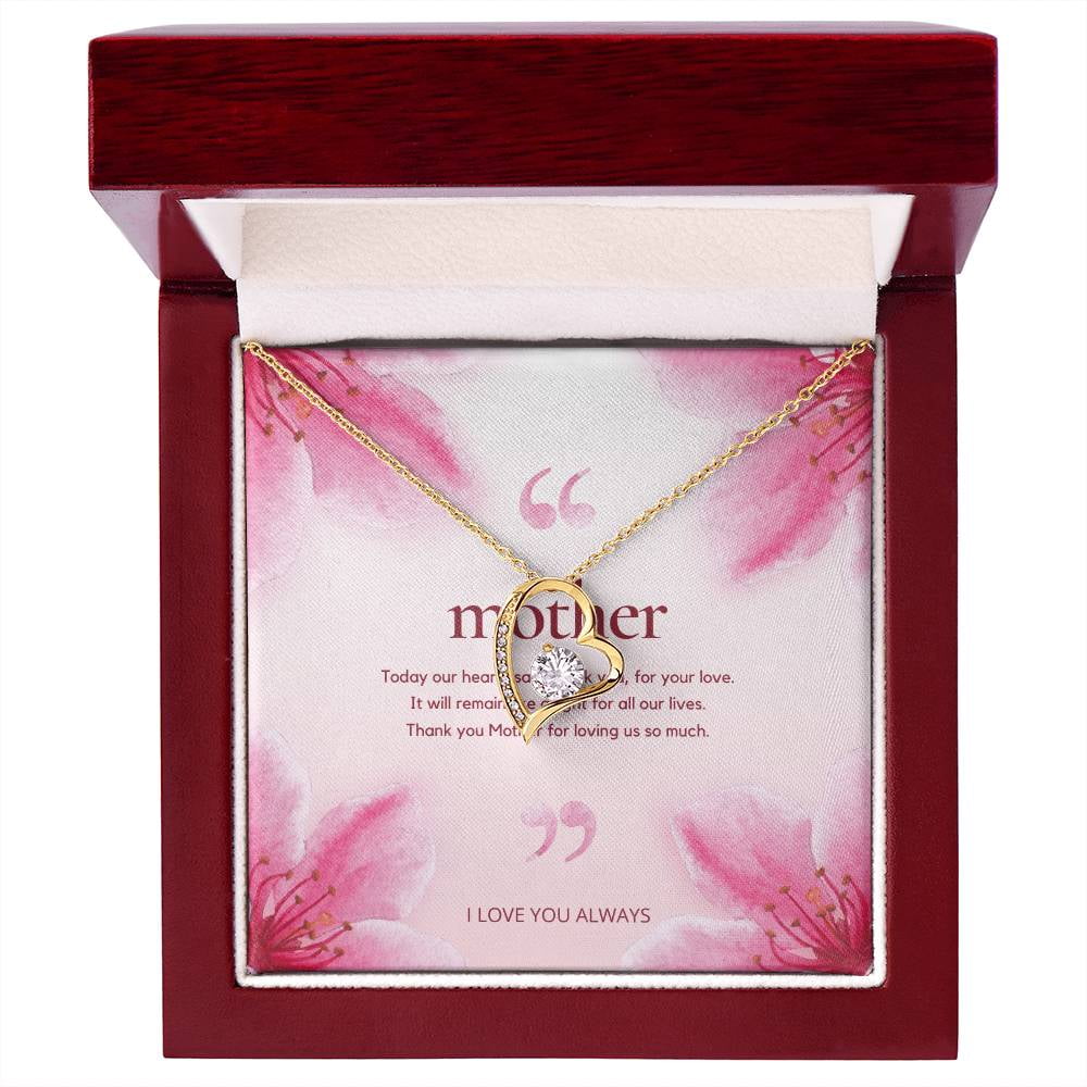 Thank you MOM - Light For All Ours Life - Forever Love Necklace - 14k ...