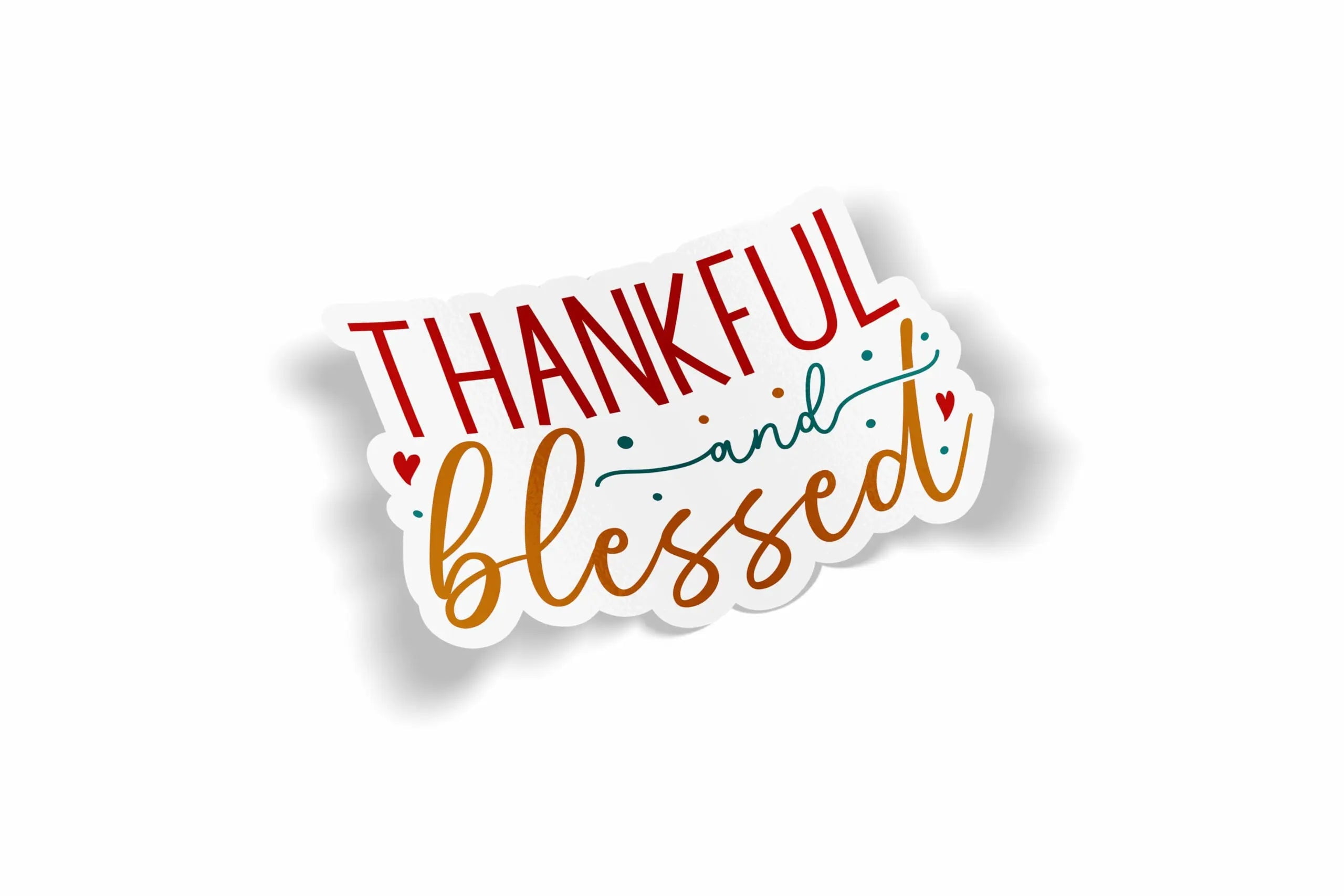 Thankful & Blessed Waterproof Sticker - Walmart.com