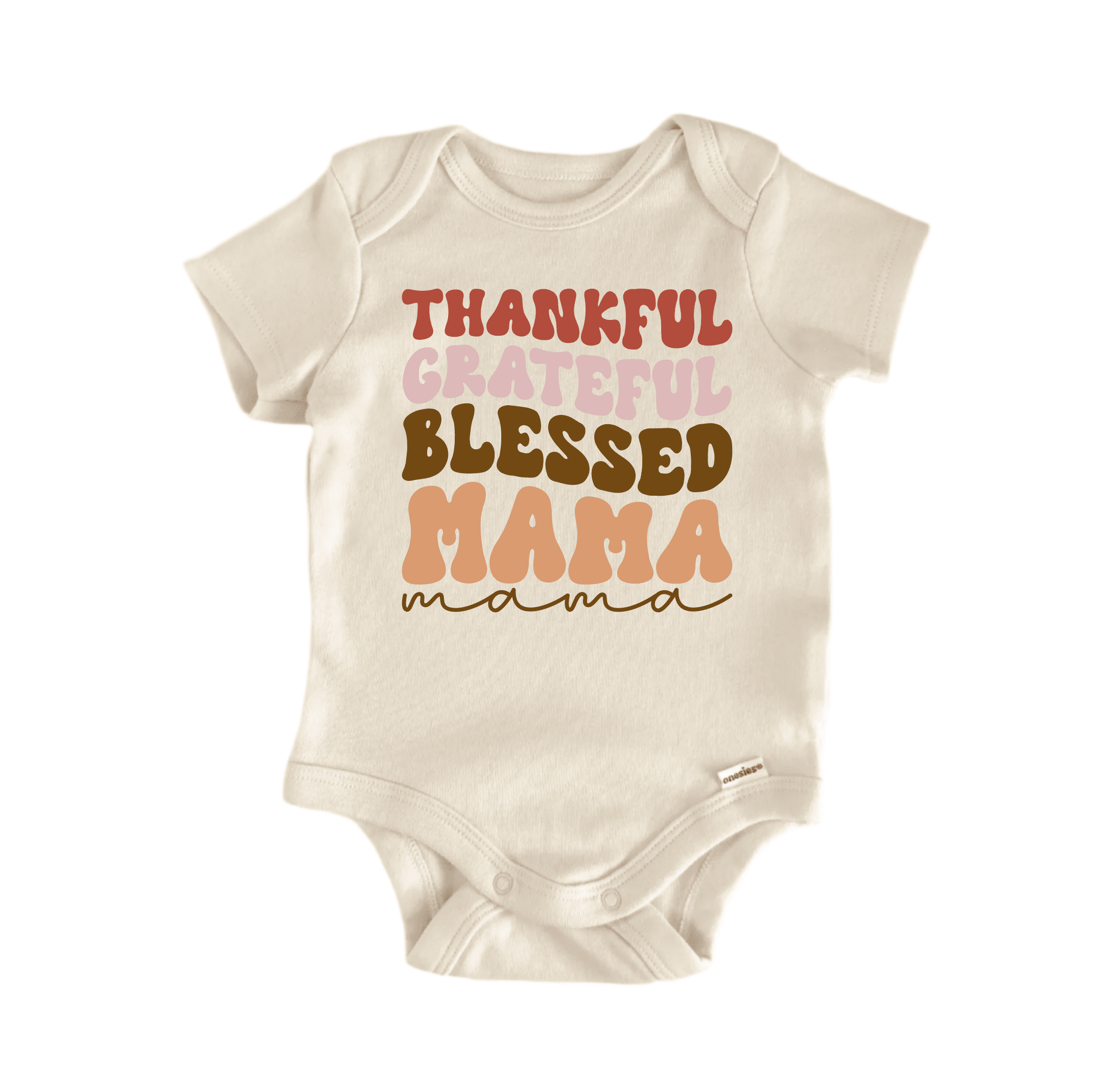 Thankful Grateful Blessed Mama Thanksgiving - Baby Boy Girl Clothes ...
